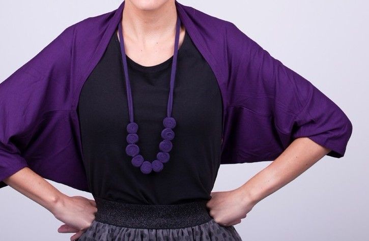 Sheeebz - Casual Boleros - Purple bolero jacket